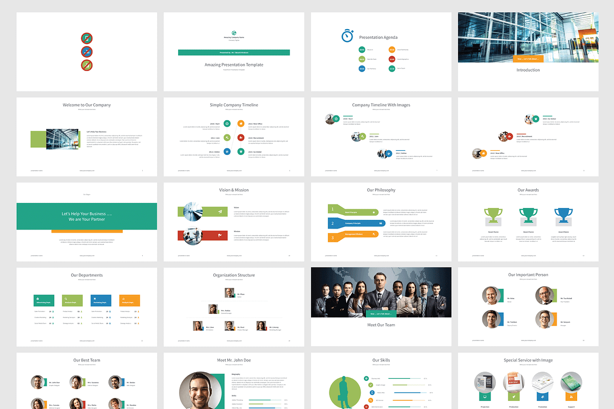 Amazing PowerPoint Template, a Presentation Template by Shafura