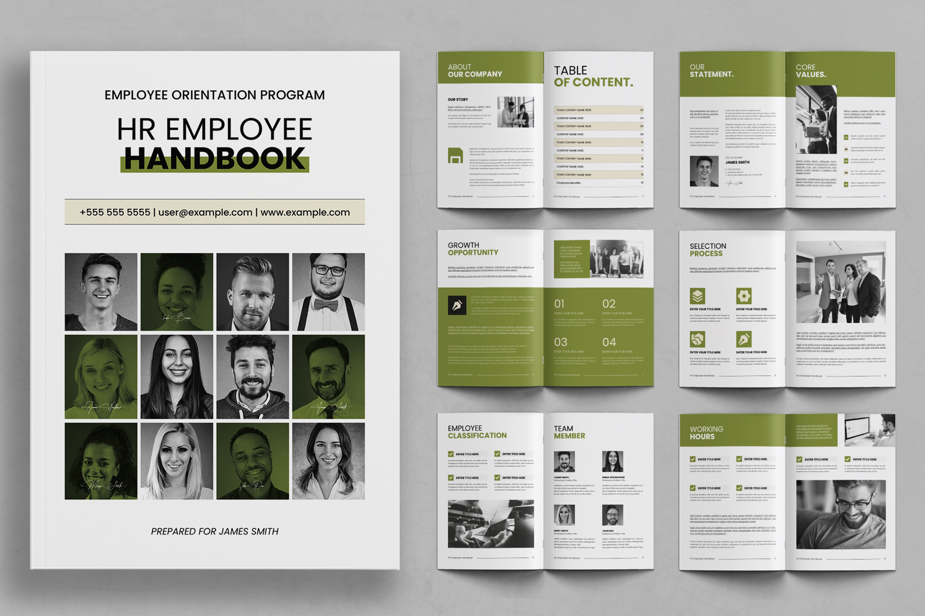 HR Employee Handbook Layout