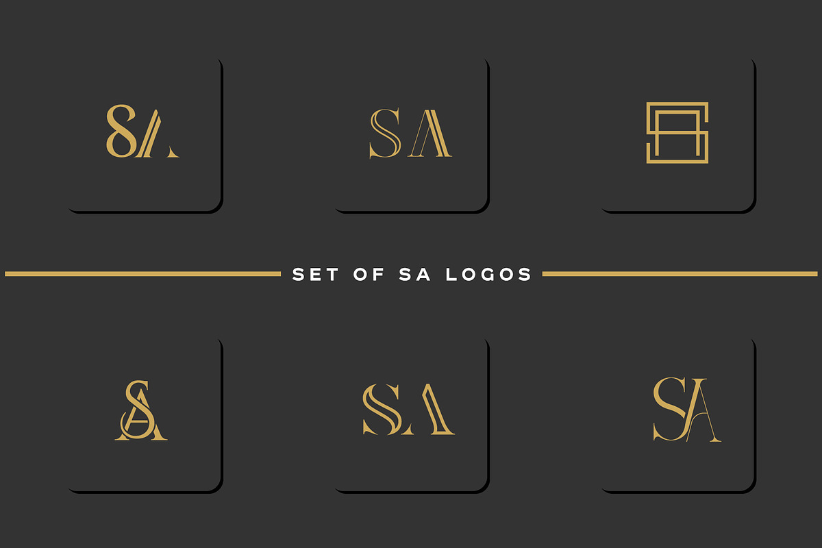 SET OF SA LOGO DESIGN, a Branding & Logo Template by art_creater