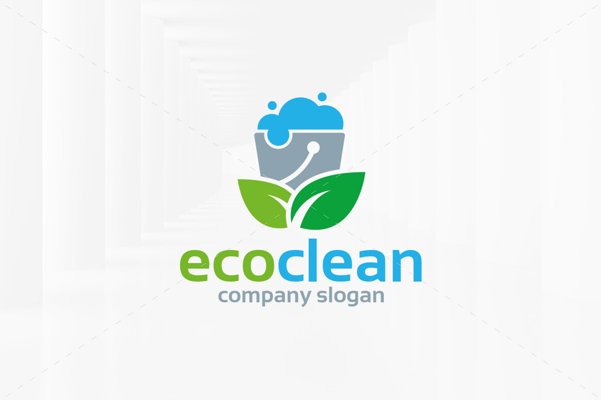Eco Clean Logo Template, a Branding & Logo Template by LOGOMAGINE