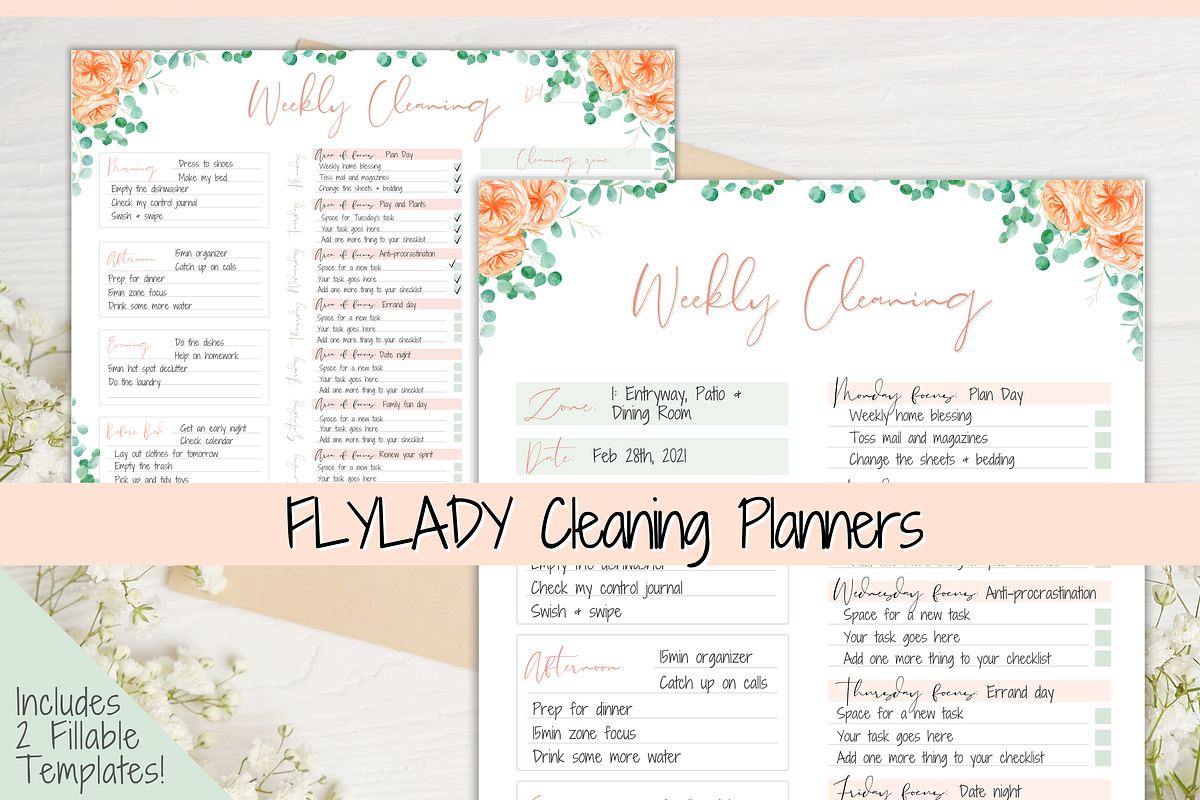 Flylady Cleaning Planner Schedule