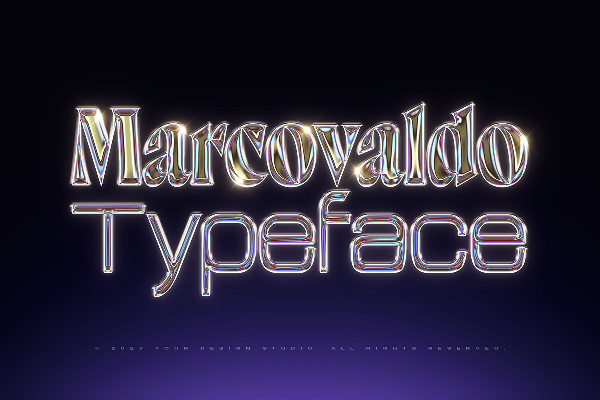 Chrome Text Effects Vol.7, a Layer Style Add-On by Hyperpix Productions