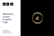 Minimalist Luxury Compass Logo