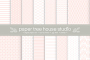 14 Blush Pink Digital Papers, a Pattern Graphic by Paper Tree House Studio