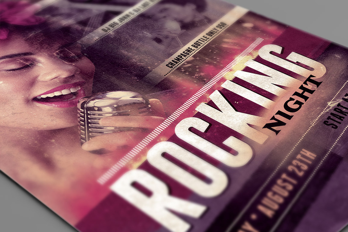 Grunge Style Flyer Template, a Flyer Template by JumboDesign