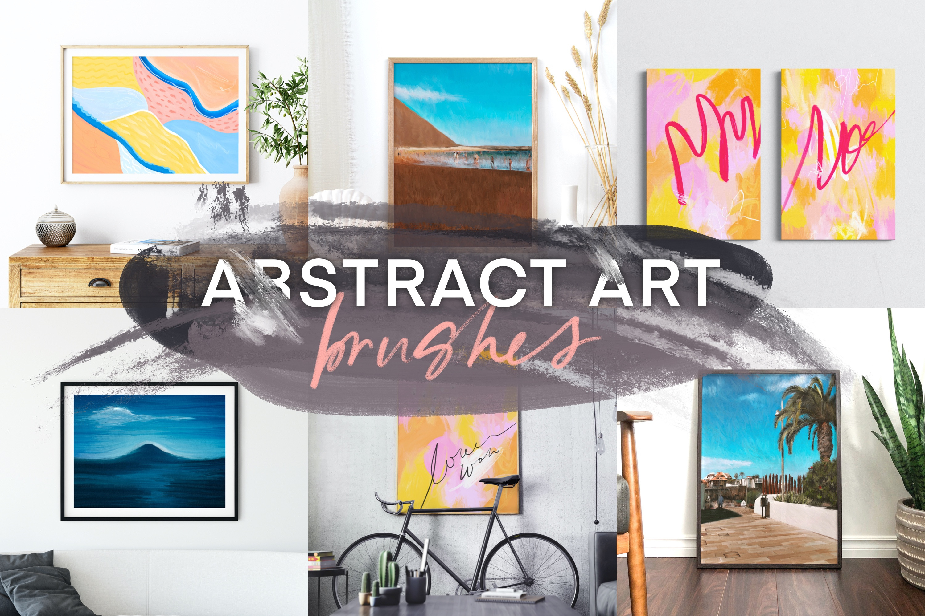 42 Abstract Art Brushes f. Procreate, a Brush Add-On by friday supply