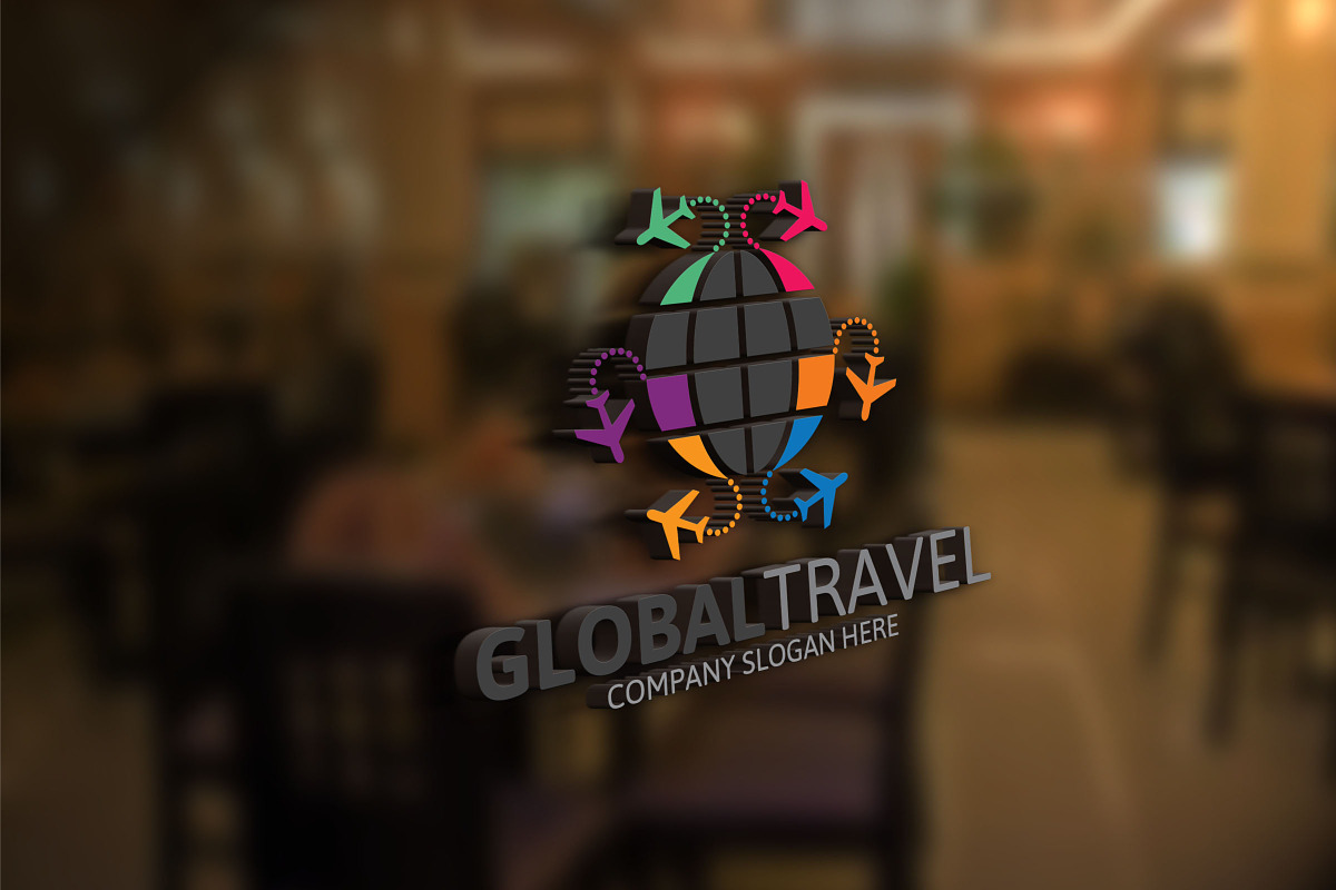 Global Travel Logo Template, a Branding & Logo Template by Josuf Media