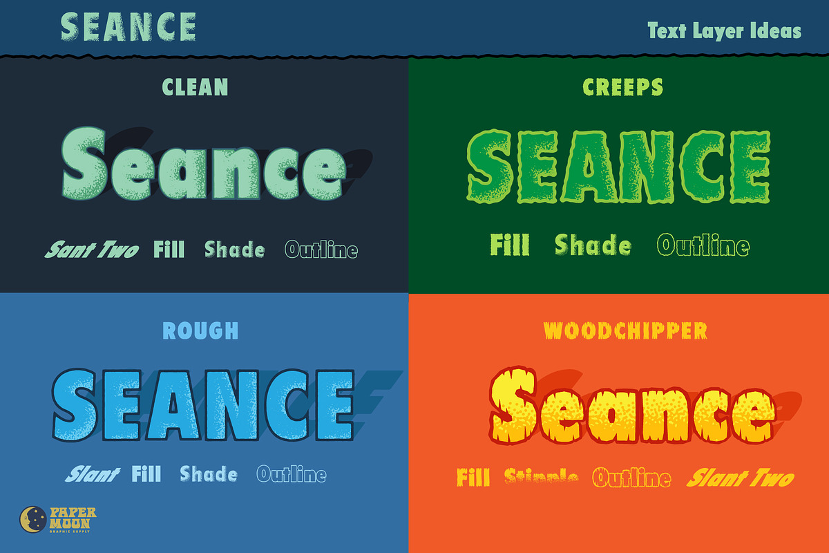 PM Seance Design Collection, a Sans Serif Font by Paper Moon Graphic Supply