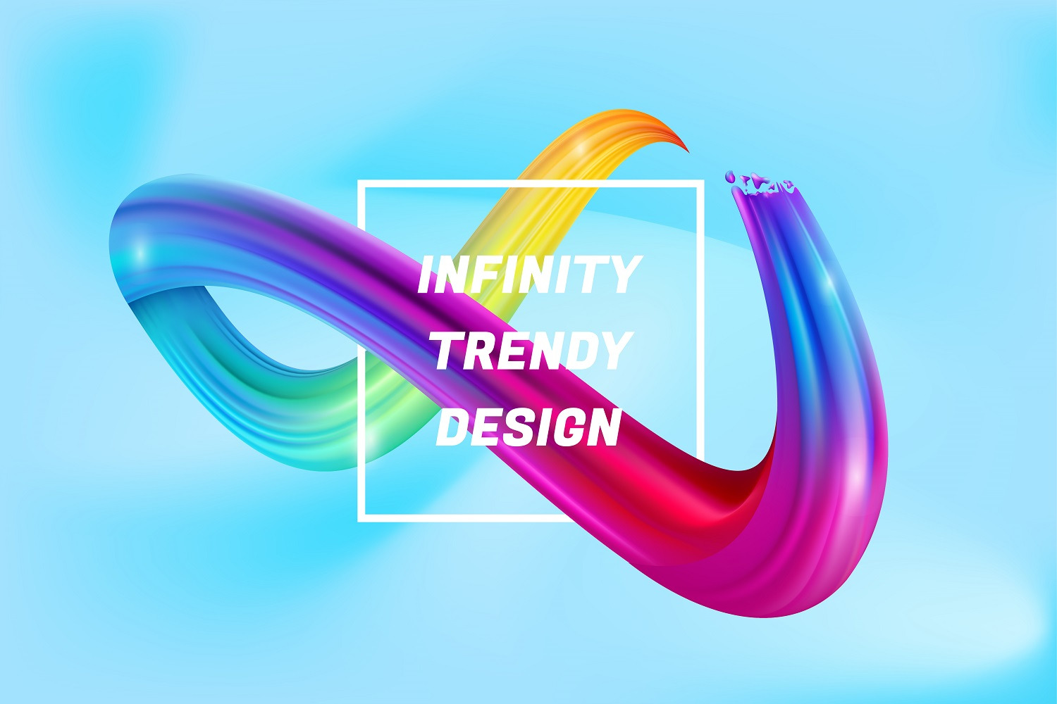 Colorful infinity shape background, a Background Graphic by Lucky ...