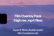 Super 8 & 16mm Film Overlay Pack | mp4
