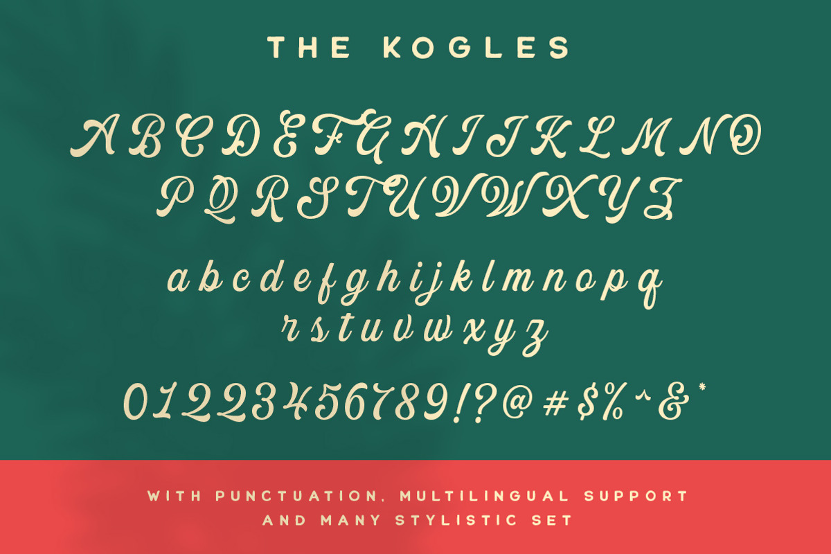 The Kogles Script Typeface, a Script Font by Letterhend Studio