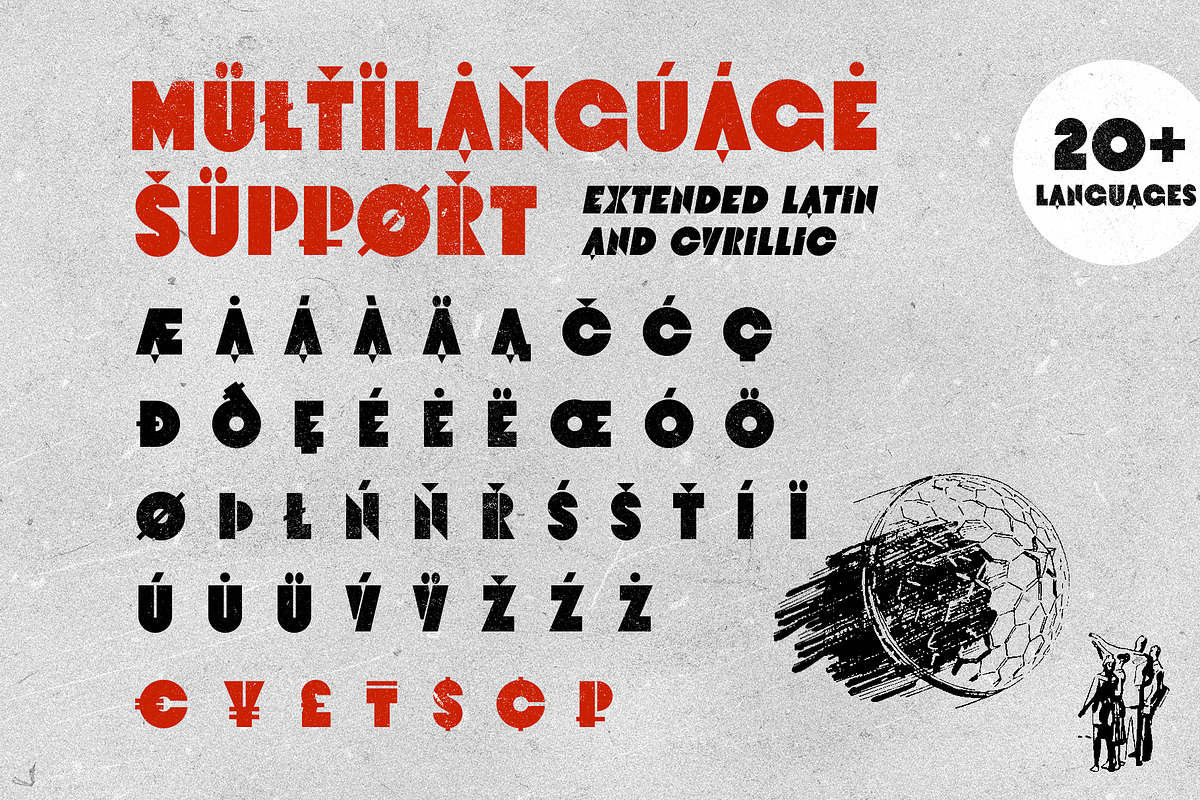 ST-Druzhba retro bold display font, a Font by Shimanov Types