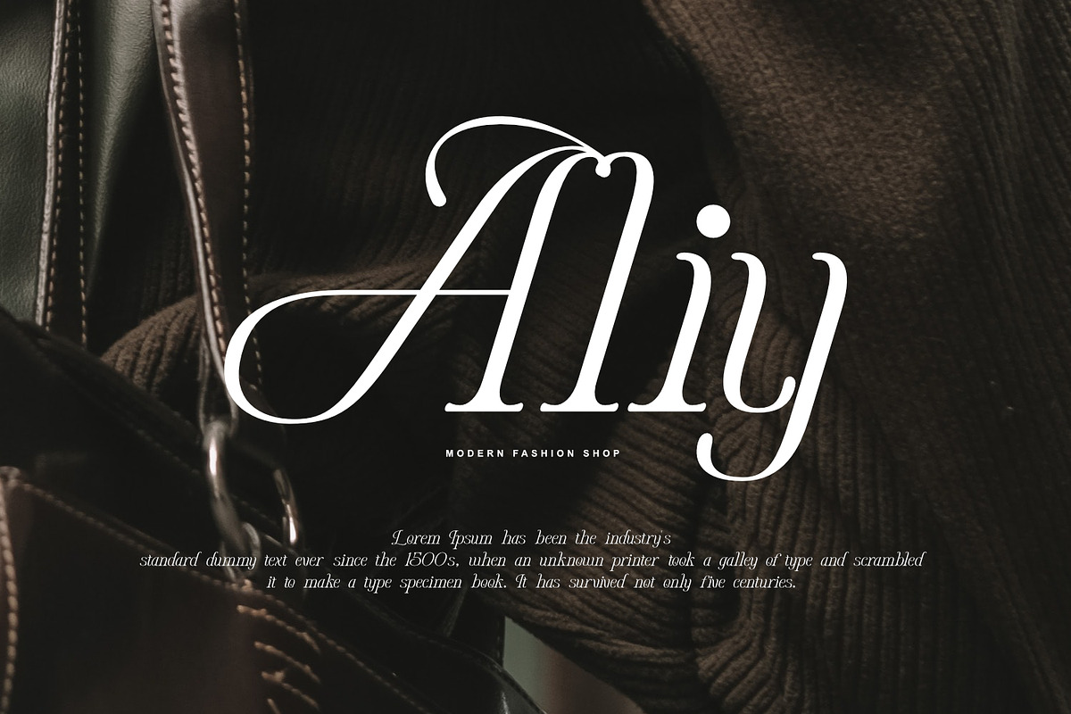 Milonia - Font, a Serif Font by Khoir