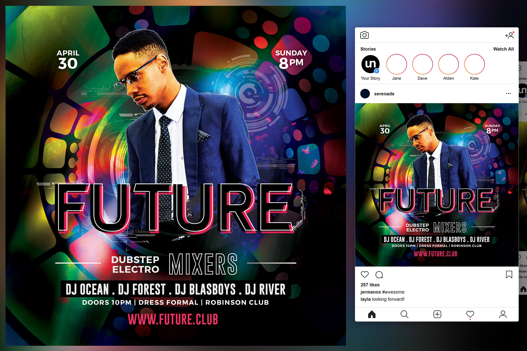 Future Flyer, a Flyer Template by KiraYamato Design Studio