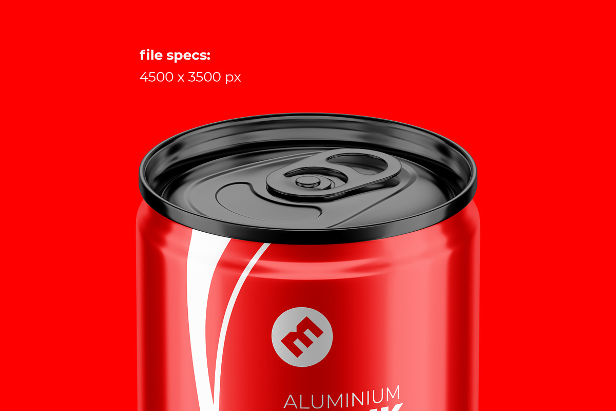 Slim 150ml Aluminium Can Mockup, a Packaging Mockup by easymock