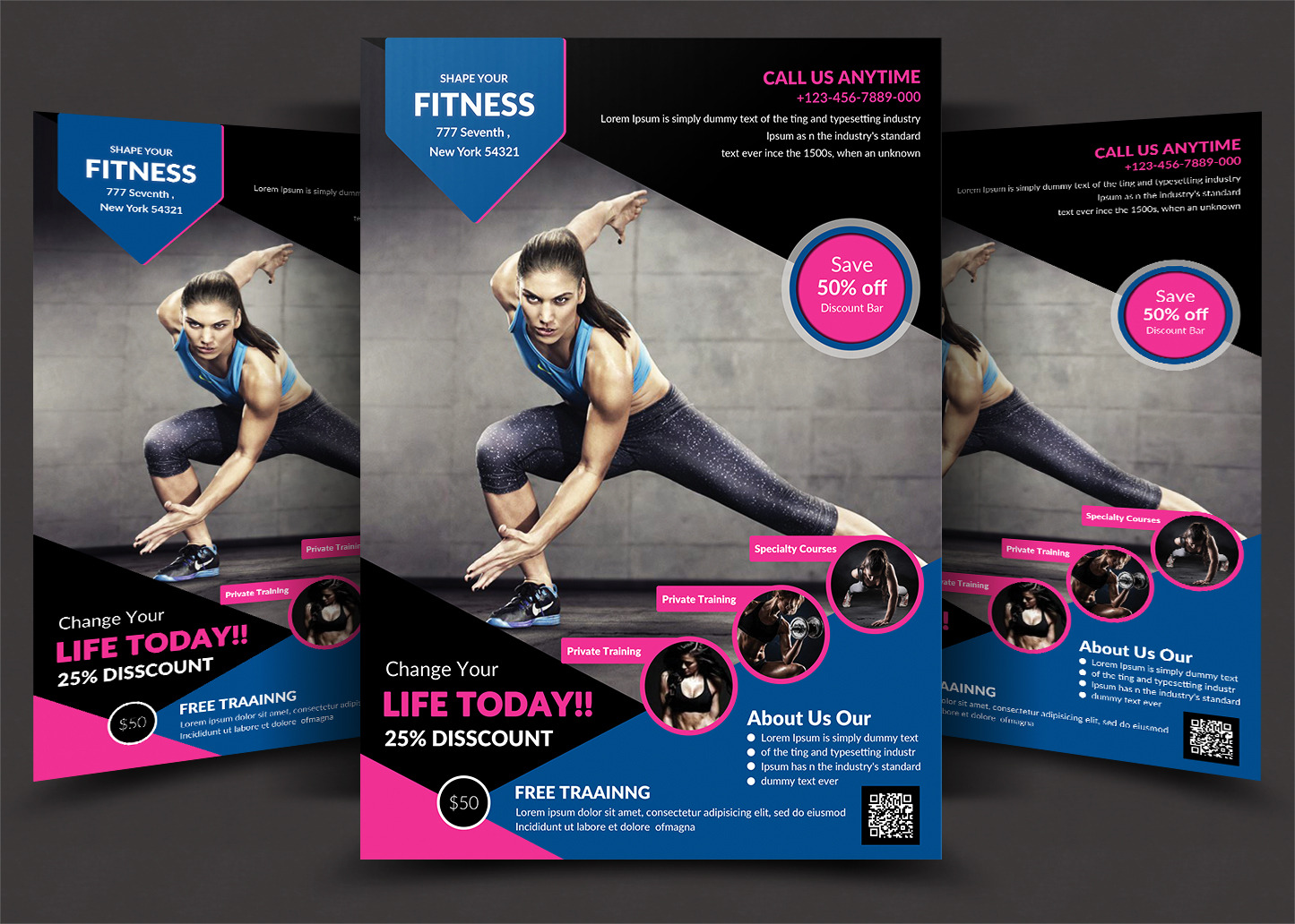 Fitness Flyer, a Flyer Template by AfzaalGraphics