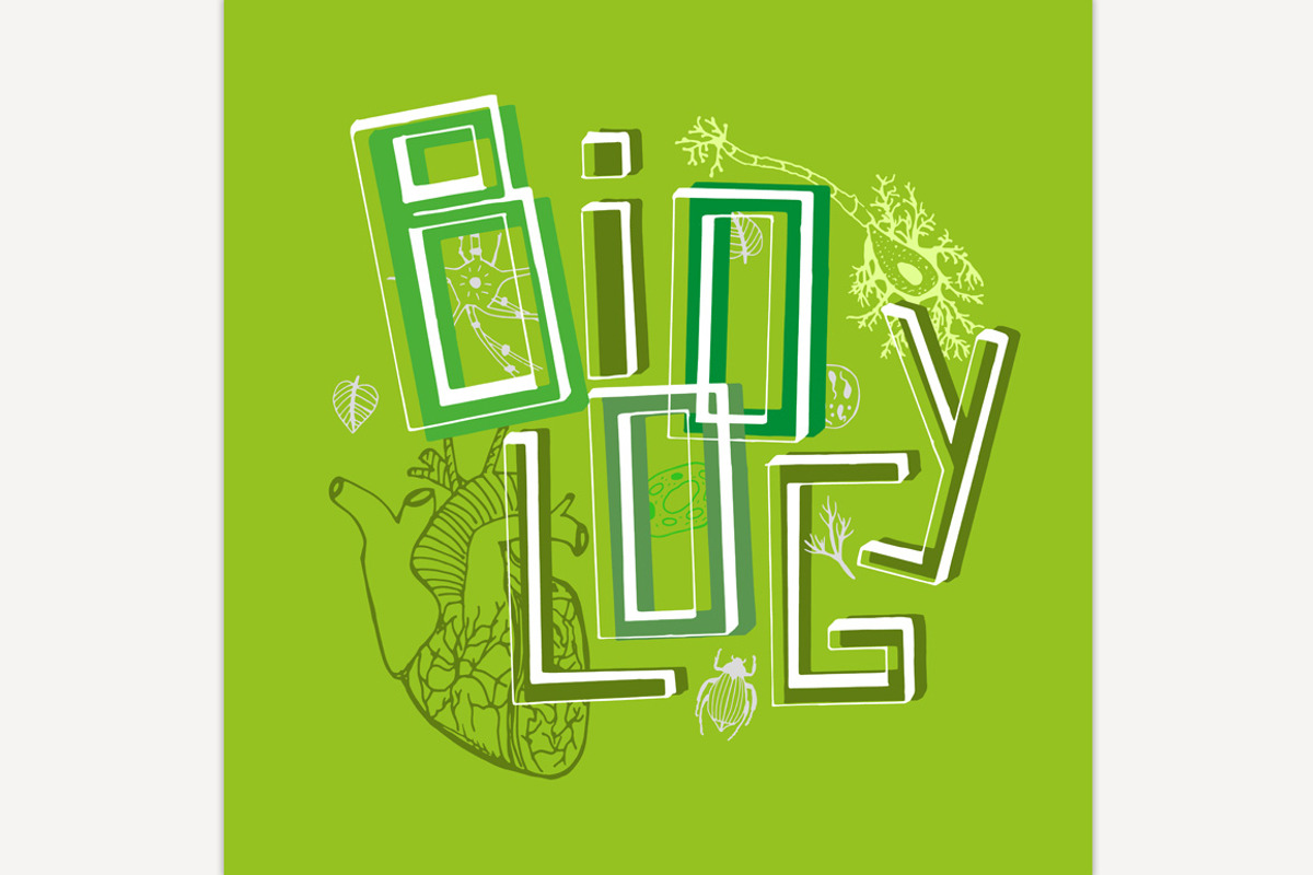 Biology Lettering, an Education Illustration by Anna's Shop | Creative ...