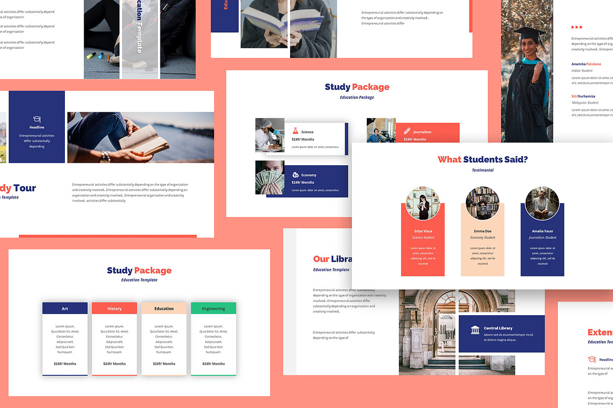 Academia Education Google Slides, a Presentation Template by Giant Design