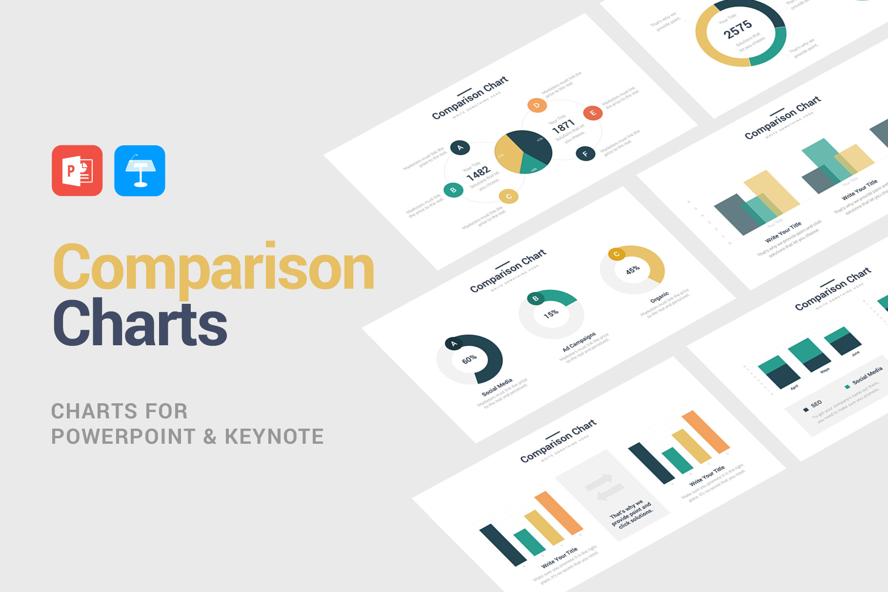 Comparison Charts, a Presentation Template by slidequest
