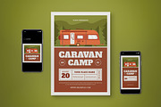 Caravan Camp Flyer Set, a Flyer Template by graphicook