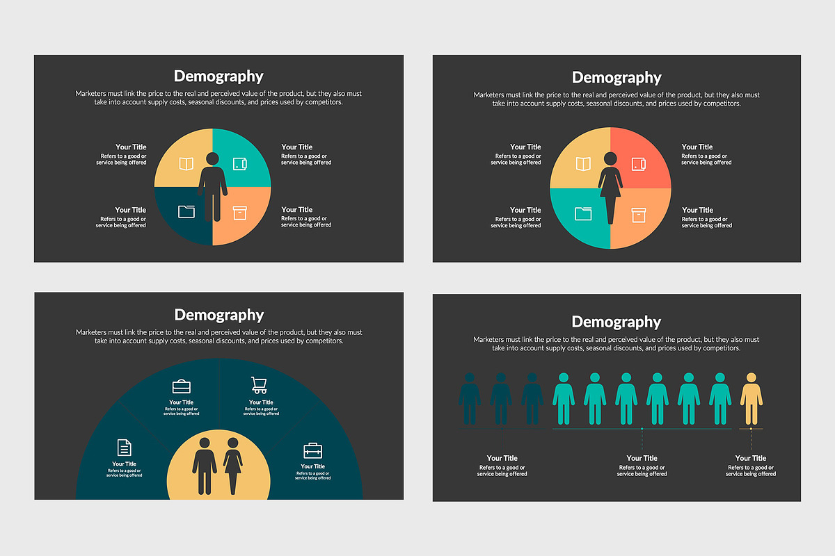 Demography Diagrams Template, a Presentation Template by slidequest