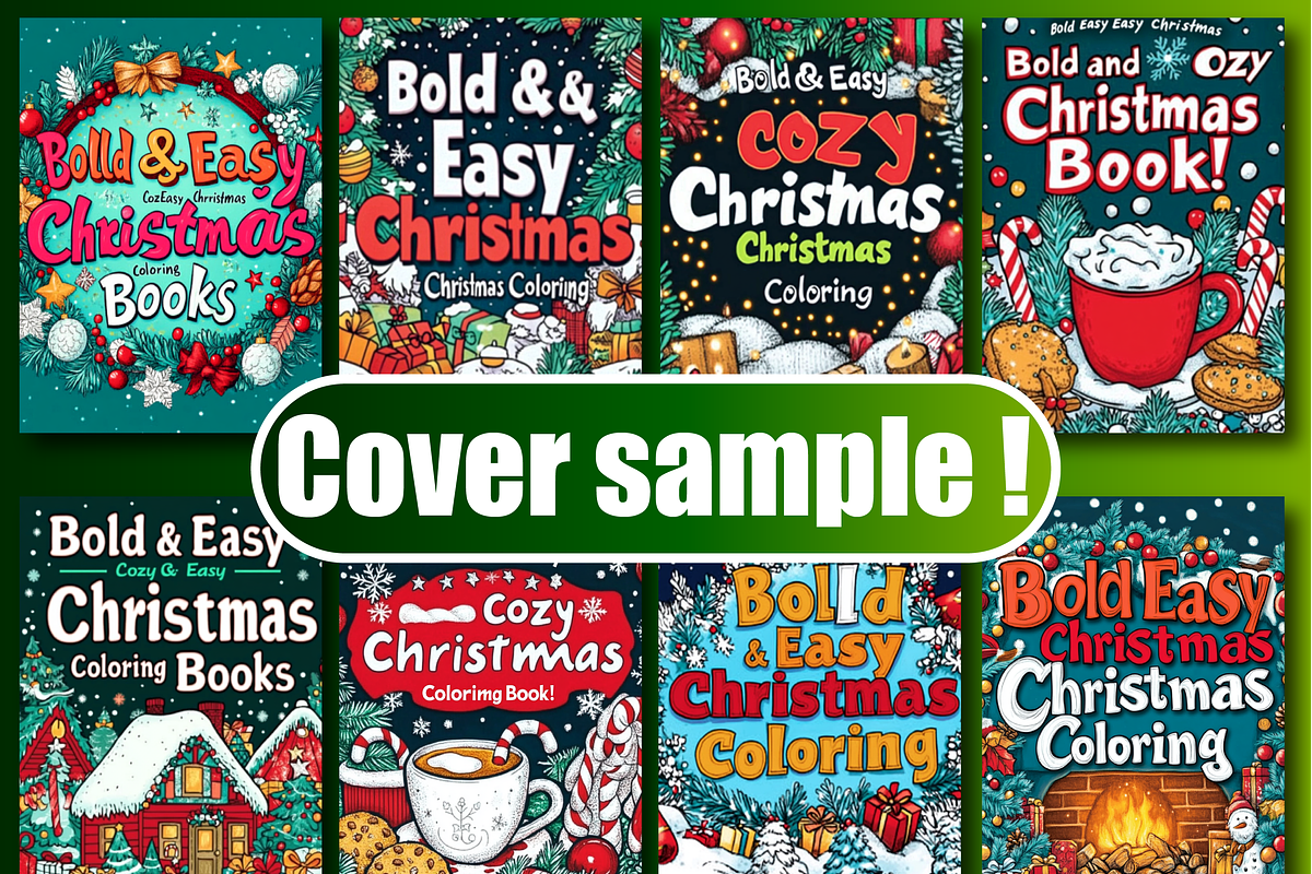 Bold And Easy Cozy Christmas Color, an Animal Illustration by Printable ...