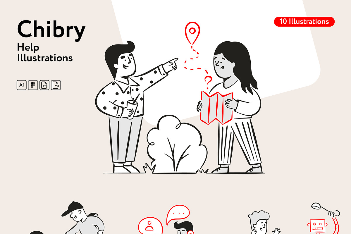 Chibry Help Illustrations