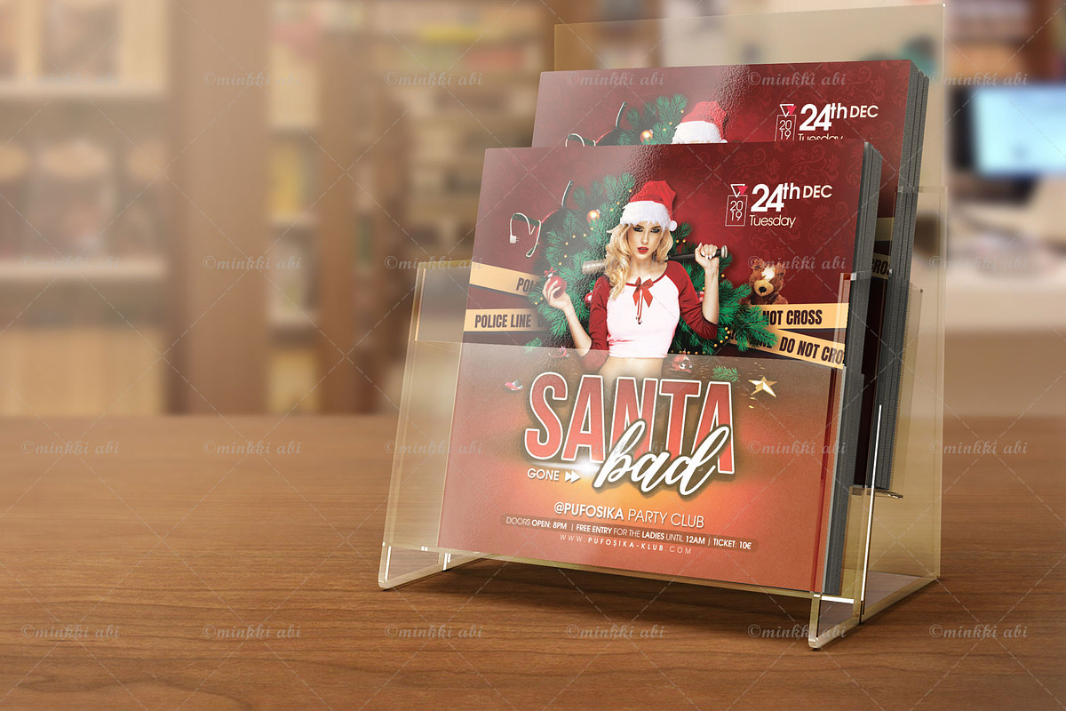 Bad Santa Flyer, a Flyer Template by Minkki Shop