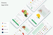 Grocery App UI Kit | UI Kits and Libraries ~ Creative Market