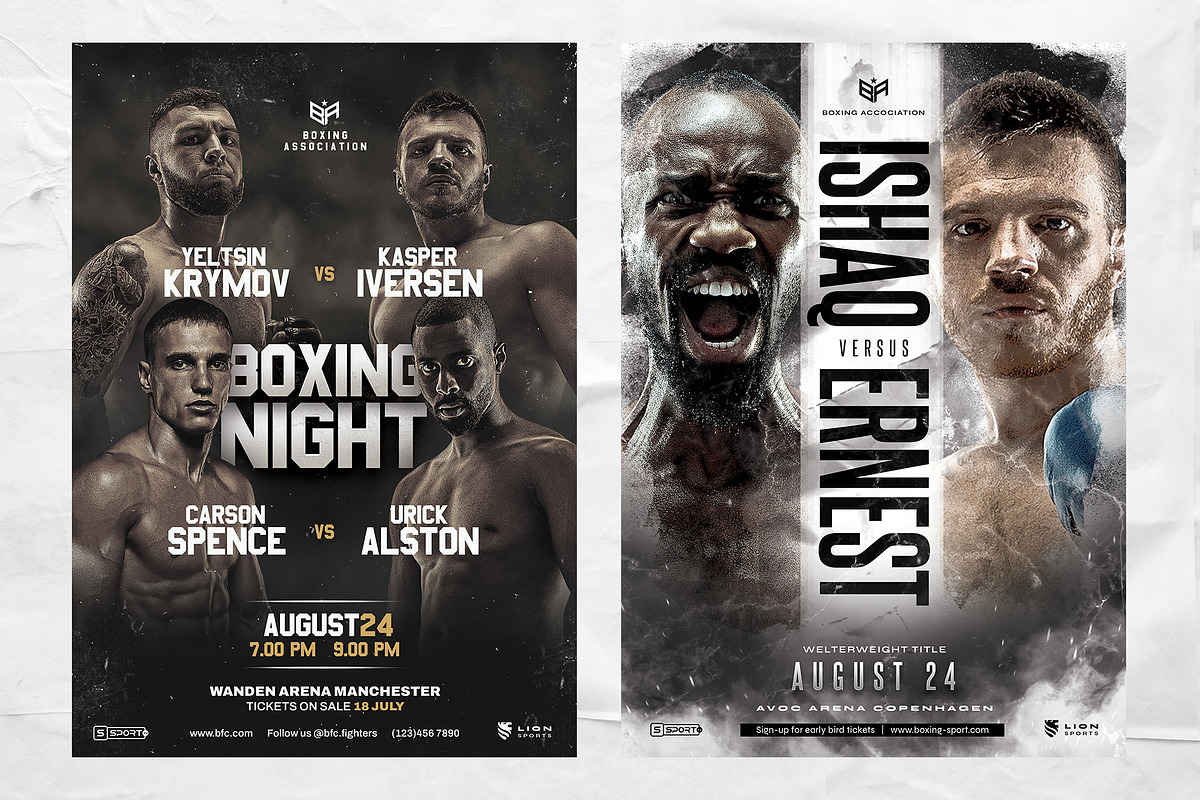 5 Boxing Poster Templates