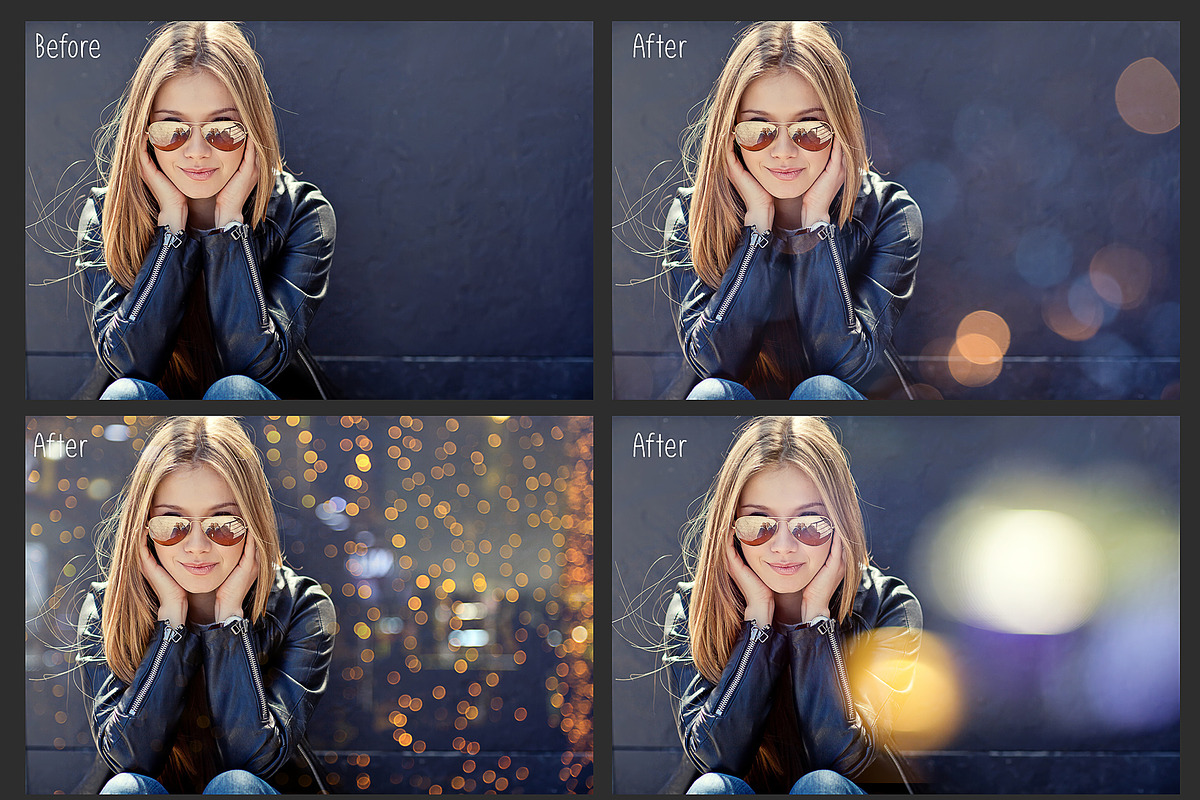 100 Bokeh Photo Overlays, a Layer Style Add-On by MixPixBox