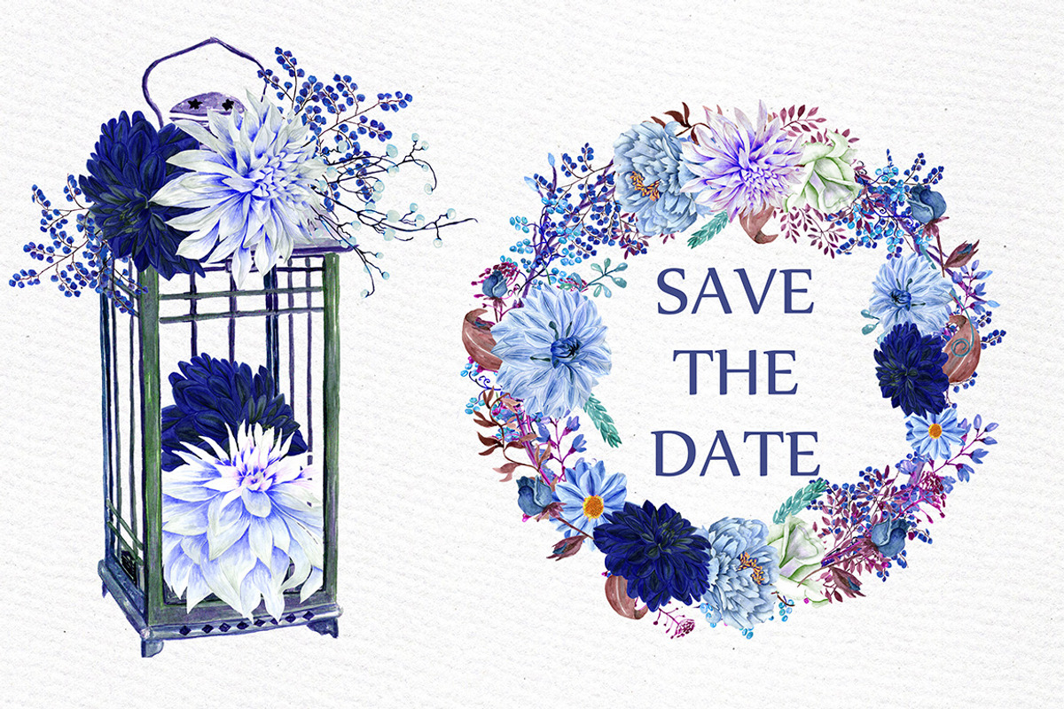 Watercolor floral clipart, an Illustration by LeCoqDesign