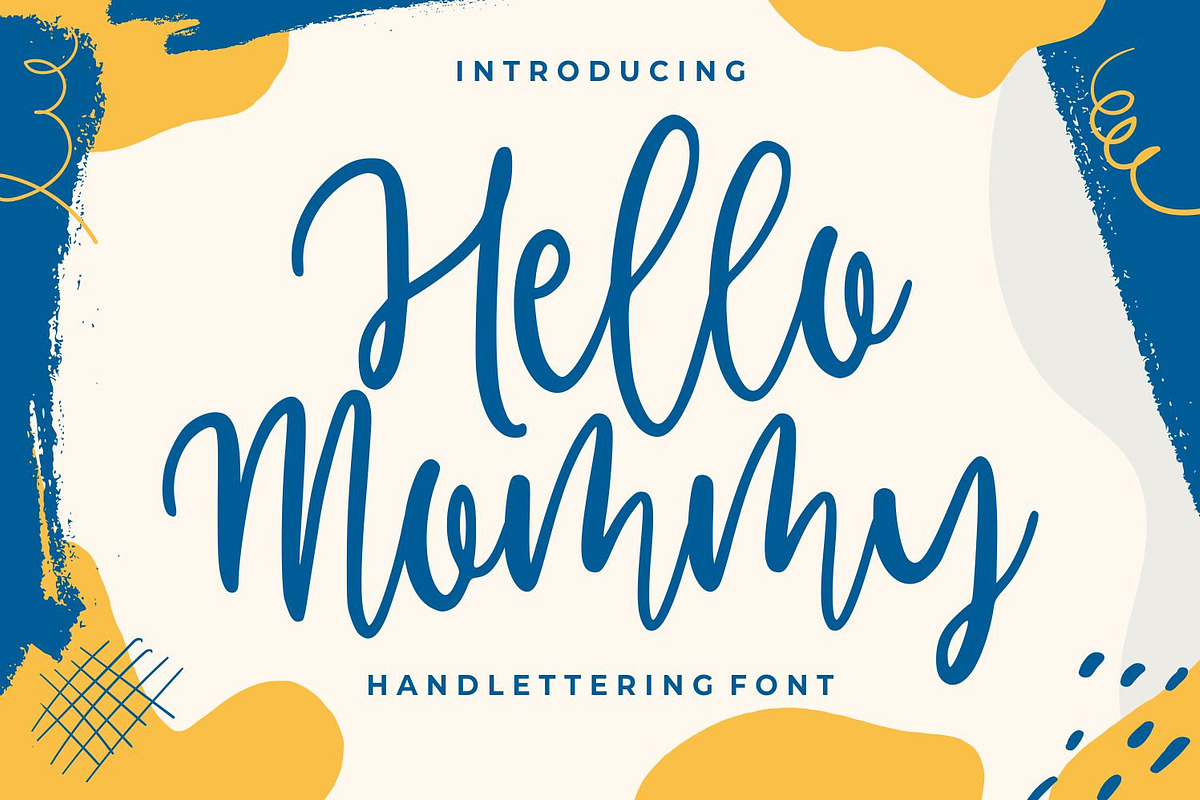 Hello Mommy - Modern Handlettering, a Script Font by Good Java Studio