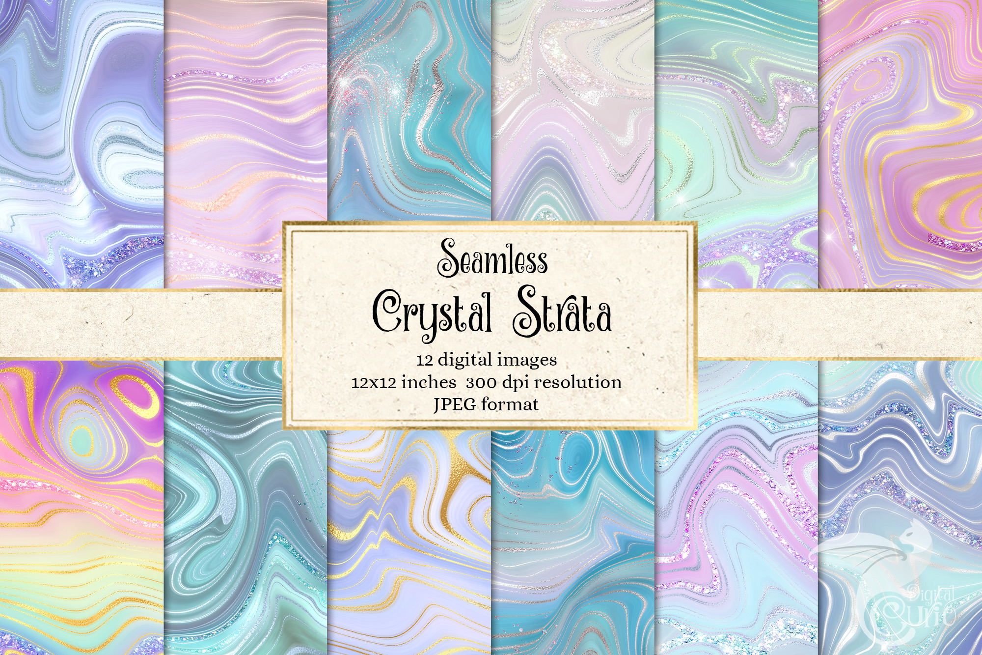 Crystal Strata Textures, a Texture Graphic by Digital Curio | Creative Market