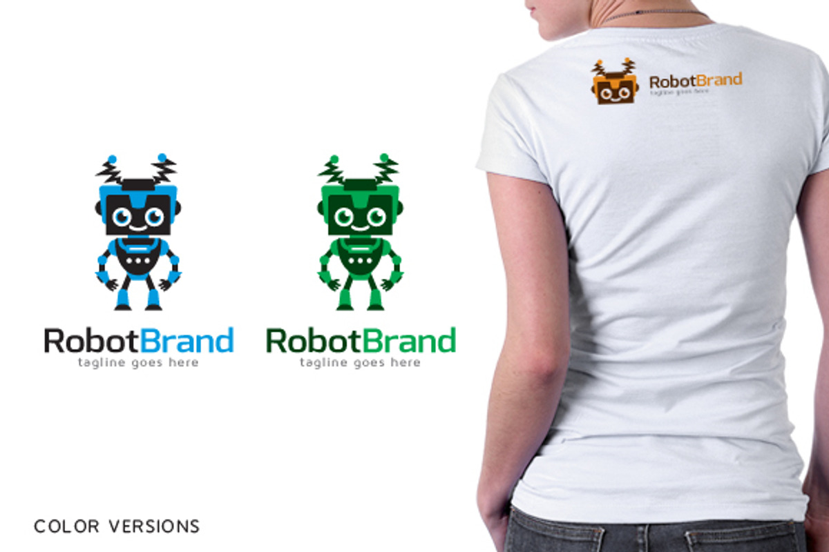 Robot Brand Logo, a Branding & Logo Template by gunaonedesign