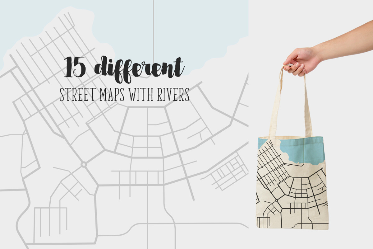 15 street maps textures, a Texture Graphic by Lina_Lisichka