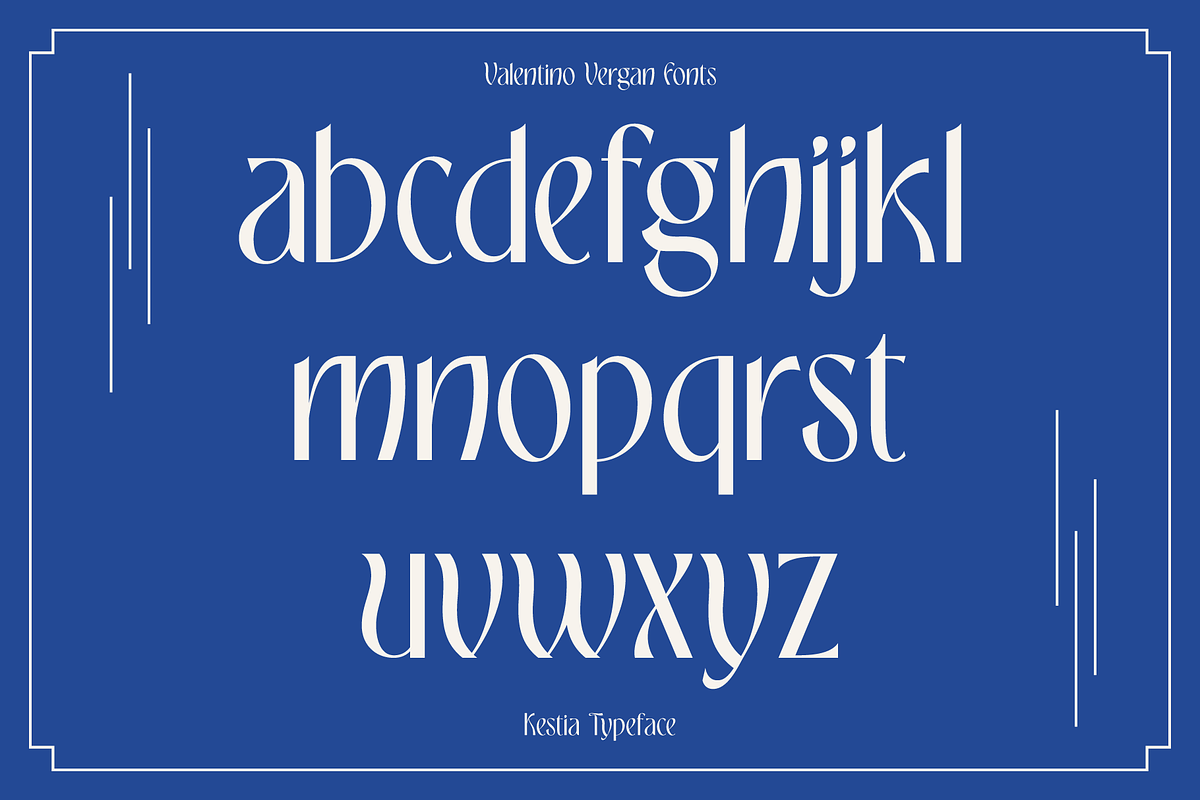 Kestia - Art Nouveau Typeface | Creative Market