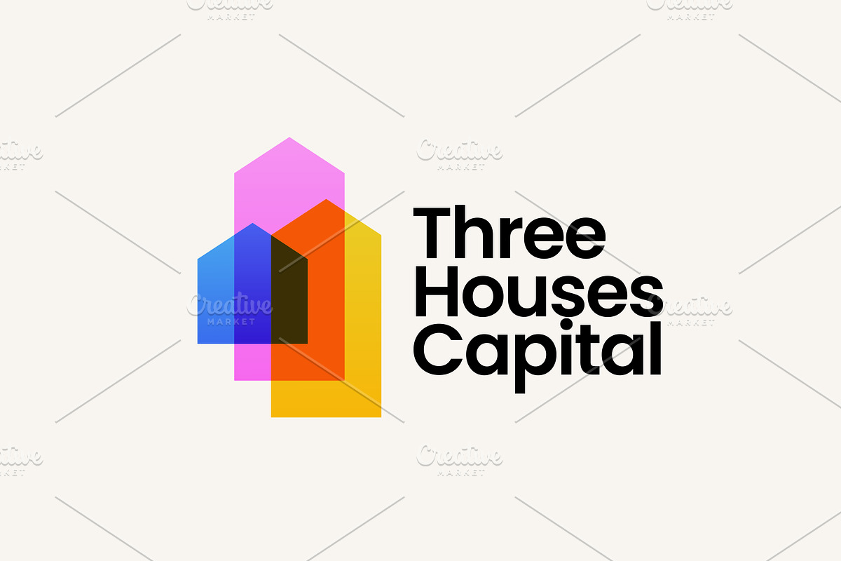 Triple Three house home Logo, a Branding & Logo Template by VSTRD TYPEWORKS