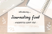 Journaling script handwritten font, a Script Font by bigmomentsdesign ...