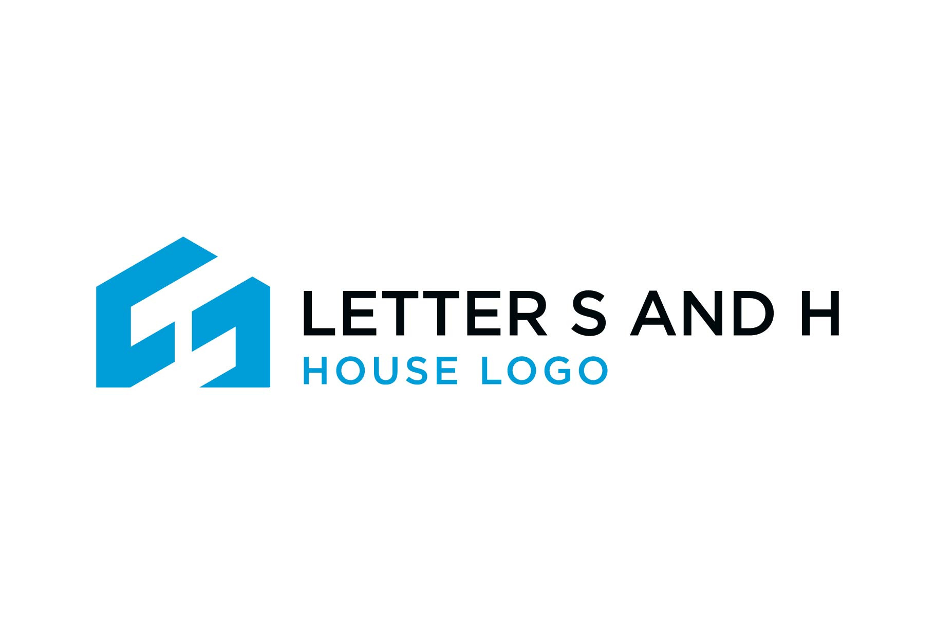 SH or HS House Logo Design, a Branding & Logo Template by FransiskaDesign