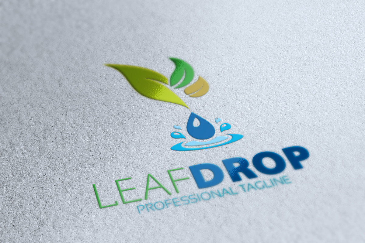 Leaf Drop Logo, a Branding & Logo Template by essegraphic
