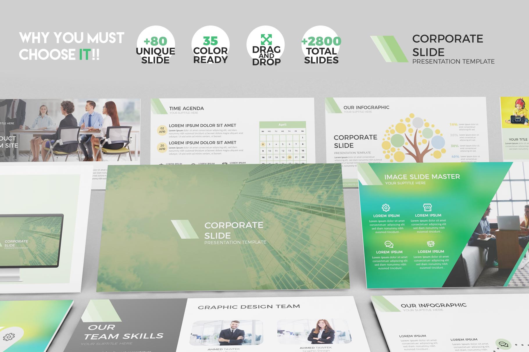 Corporate Slide Template - Keynote, a Presentation Template by Slides-Store