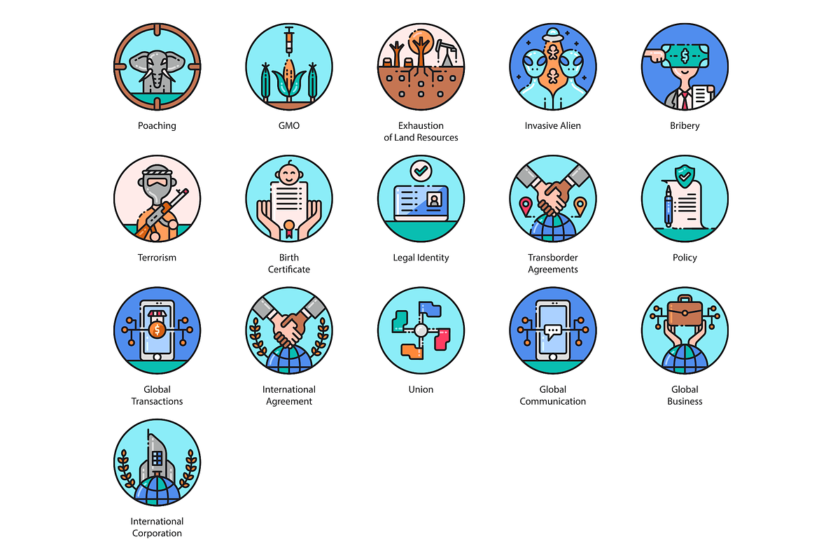 136 Sustainable Development Icons, an Icon by Flat Icons