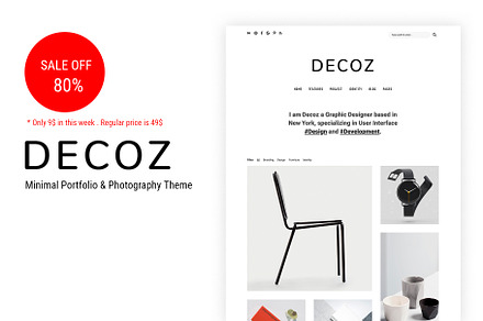 Kaylin - Portfolio & Photography | WordPress Themes ~ Creative Market