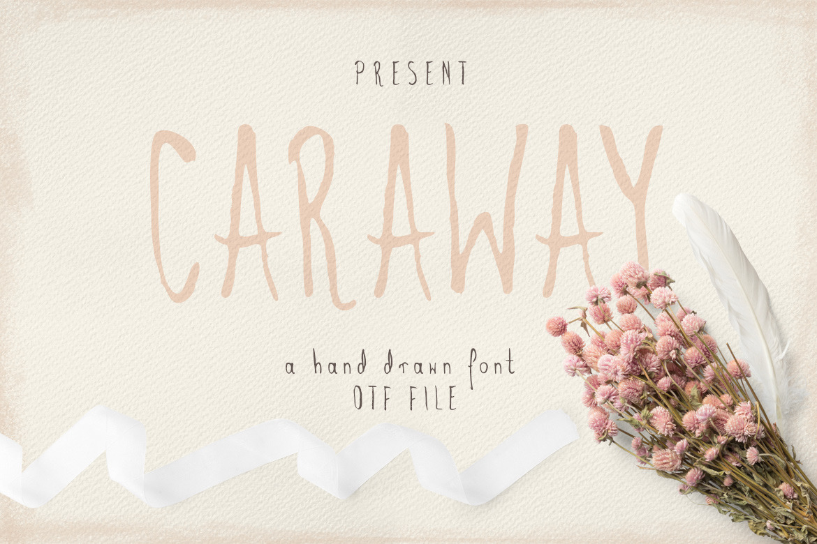 Caraway, a Script Font by Webvilla Studio