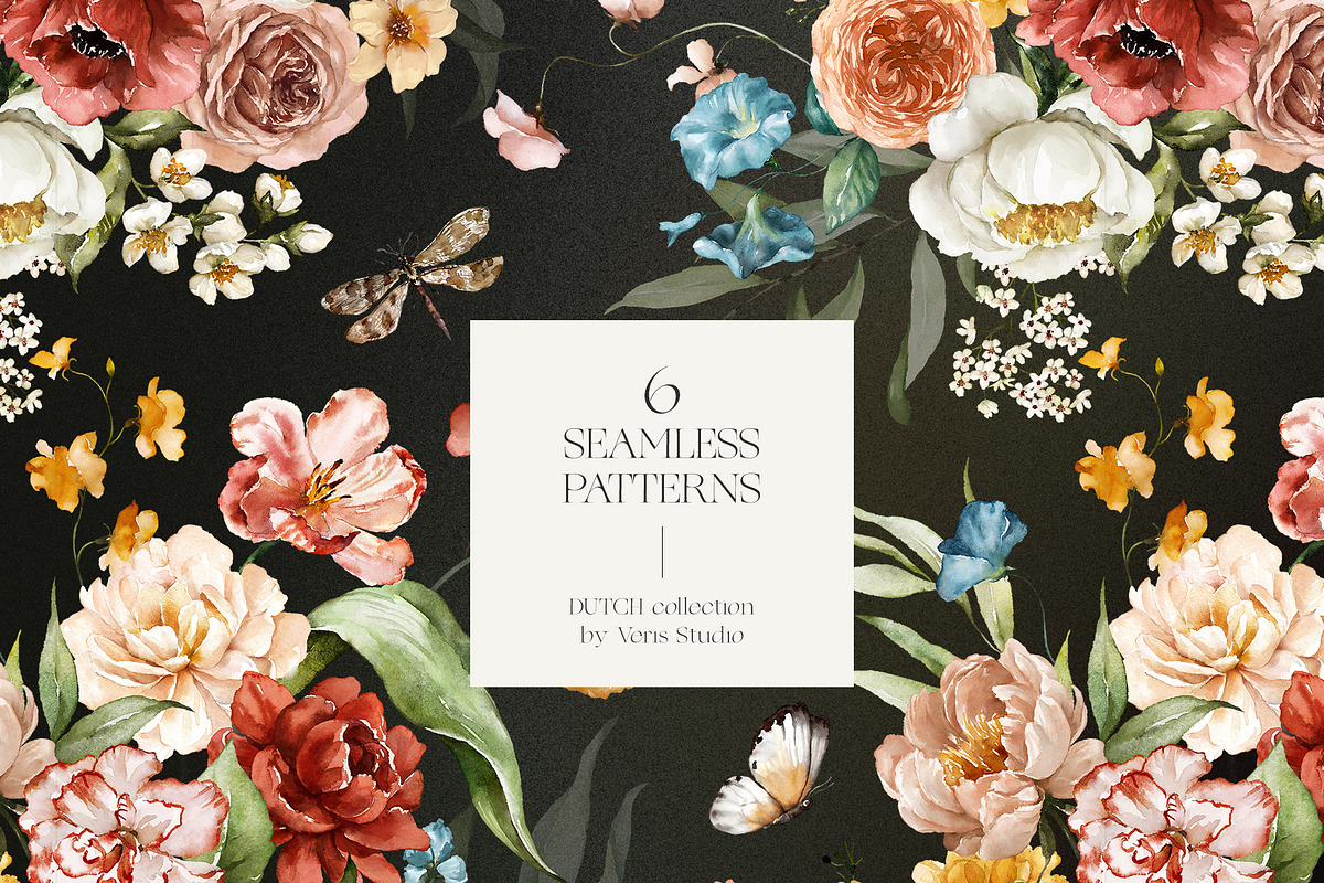 Dutch - Watercolor Floral Alphabet, a Decorative Illustration by Veris ...