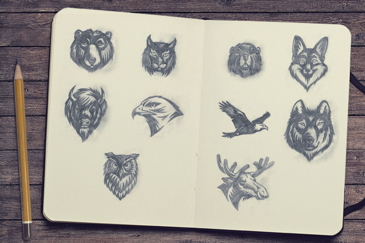 Animals Marks & Badges Bundle, a Branding & Logo Template by Tortugastudios