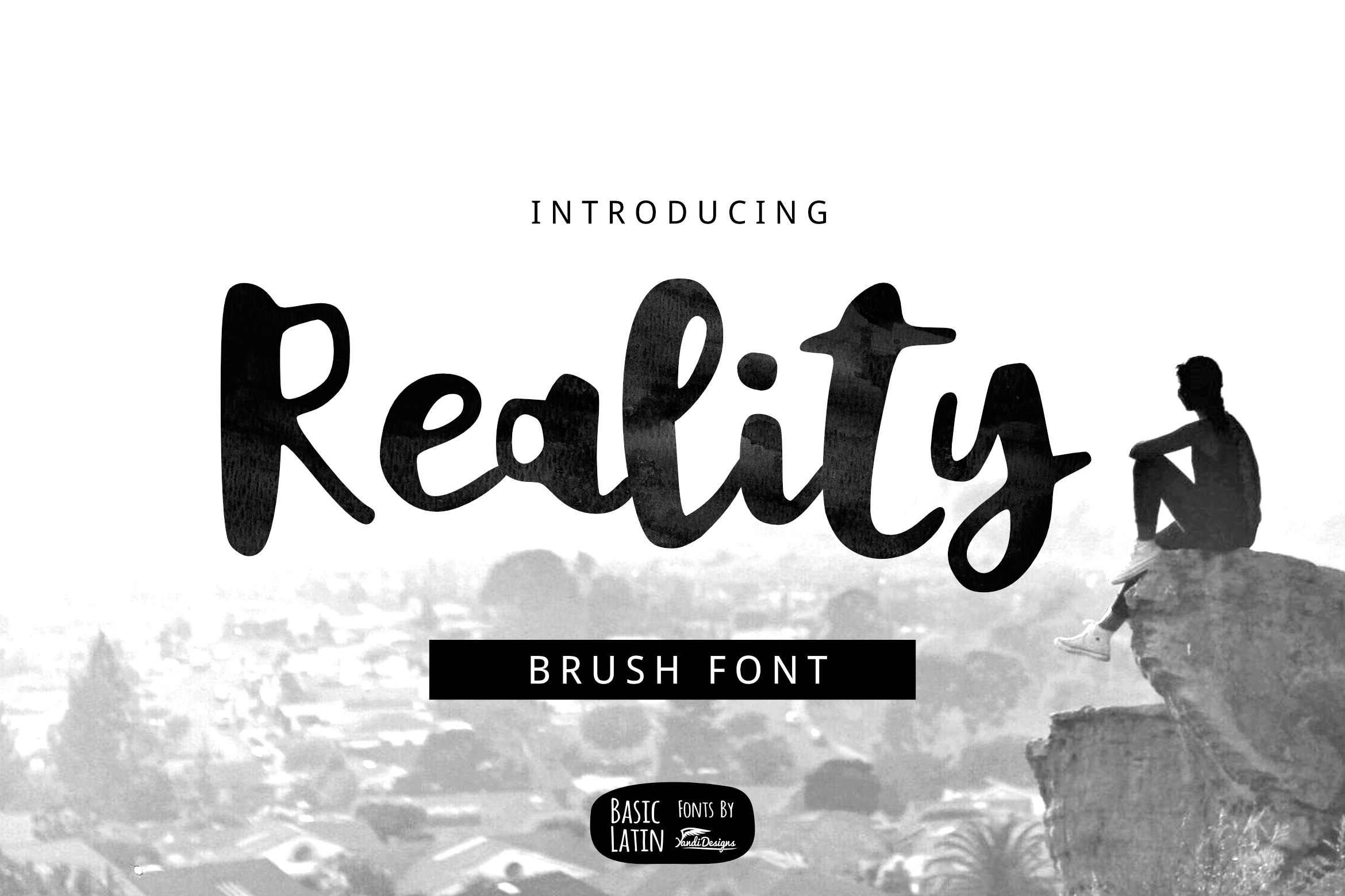 Reality Brush Font, a Script Font by YandiDesigns
