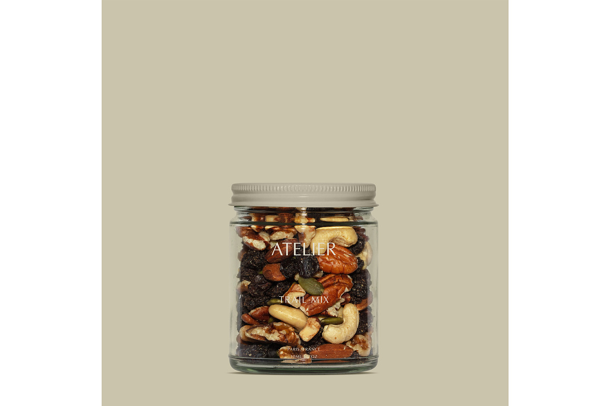 Trail Mix Jar Mockup, a Cups & Container Mockup by Copal