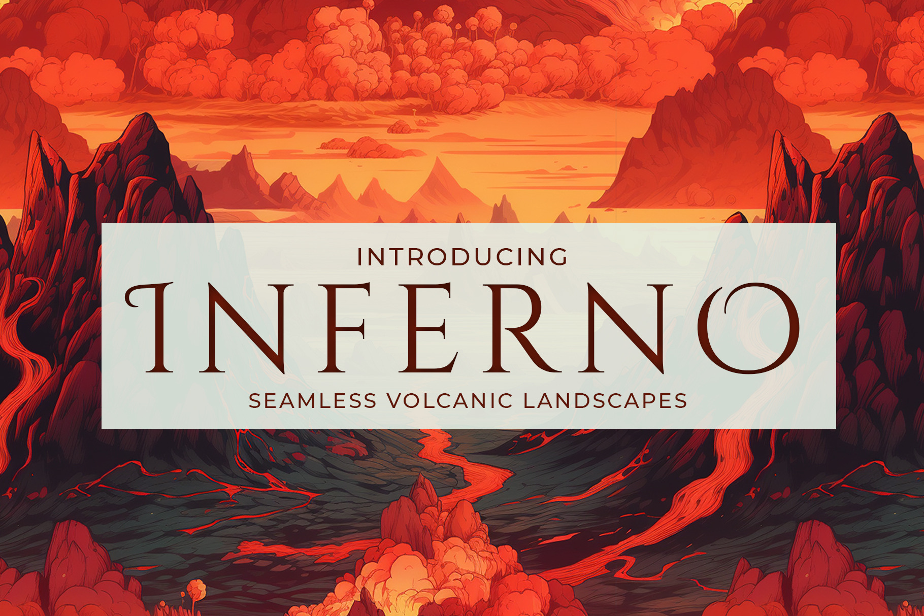 Inferno - Seamless Volcanic Patterns, a Pattern Graphic by Pixel ...
